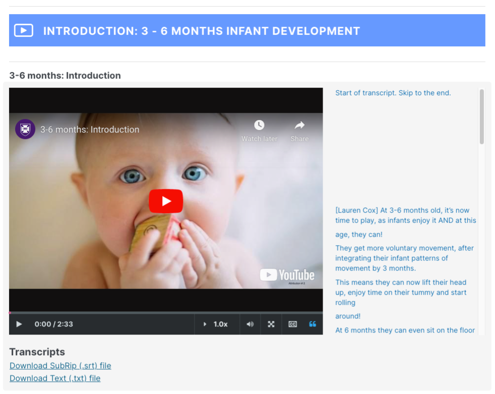 eLearning Modules: Child Development – Katherine Martell